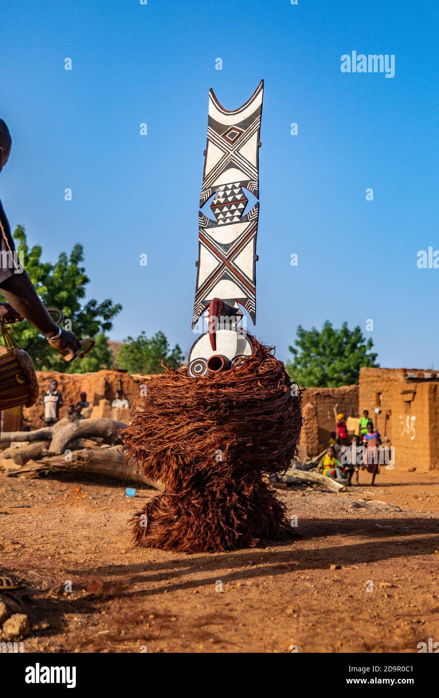 Dances With Nwantantay Masks Of Bwa People, Burkina Faso Stock Photo ...