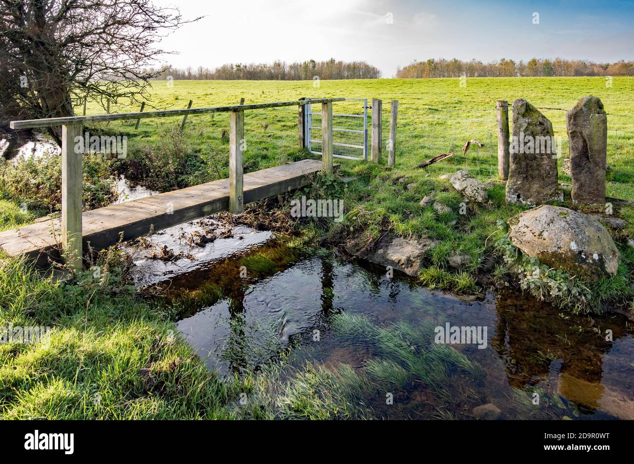 Disused squeeze stile at Hellifield Flashes Stock Photo - Alamy