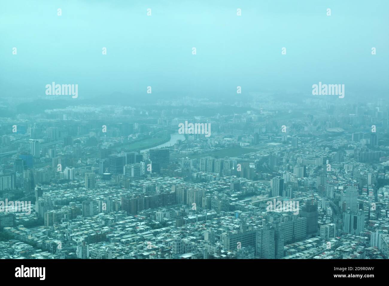 top view of Taipei cityscape from tallest building in Taiwan Stock ...
