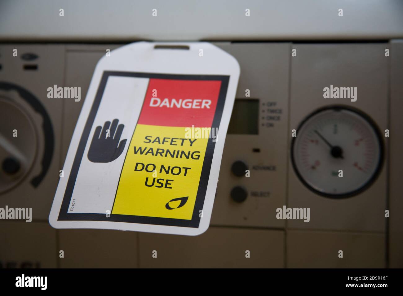 British central heating boiler broken, condemned and shut down by ...