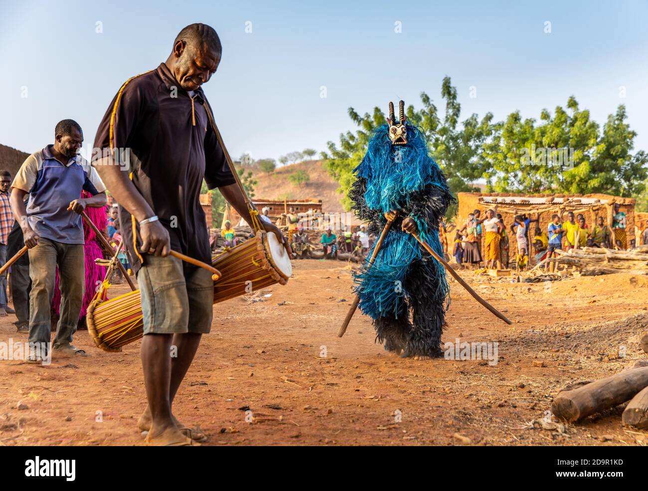 Dances With Animal Masks Of Bwa People, Burkina Faso Stock Photo - Alamy