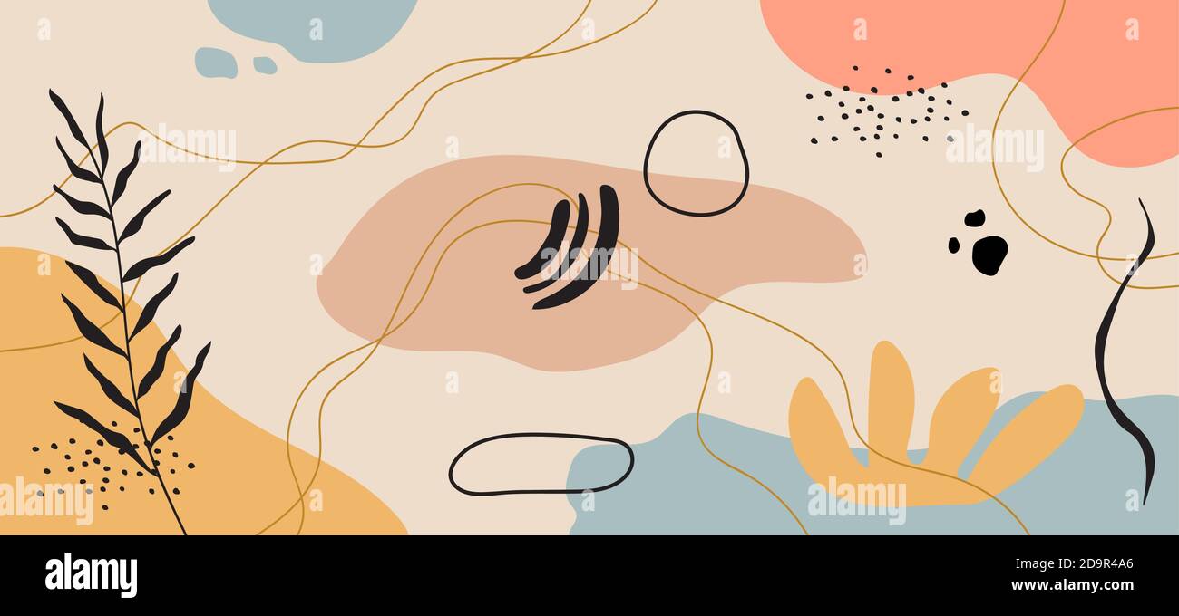 Modern abstract elements set, minimal design, vector illustration Stock ...