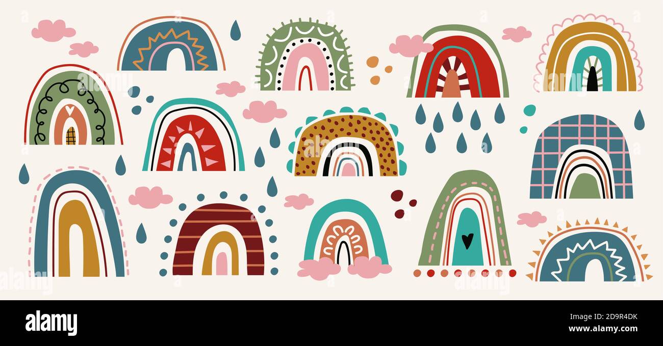 Modern abstract elements set, minimal design, vector illustration Stock ...