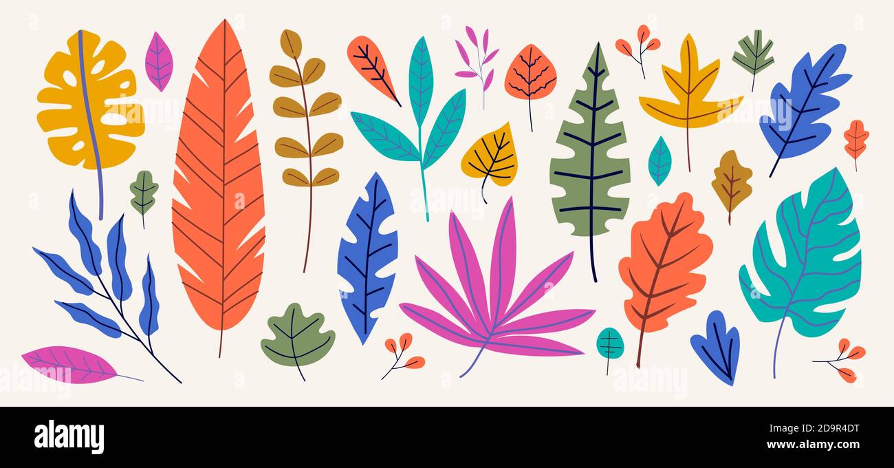 Modern abstract elements set, minimal design, vector illustration Stock ...