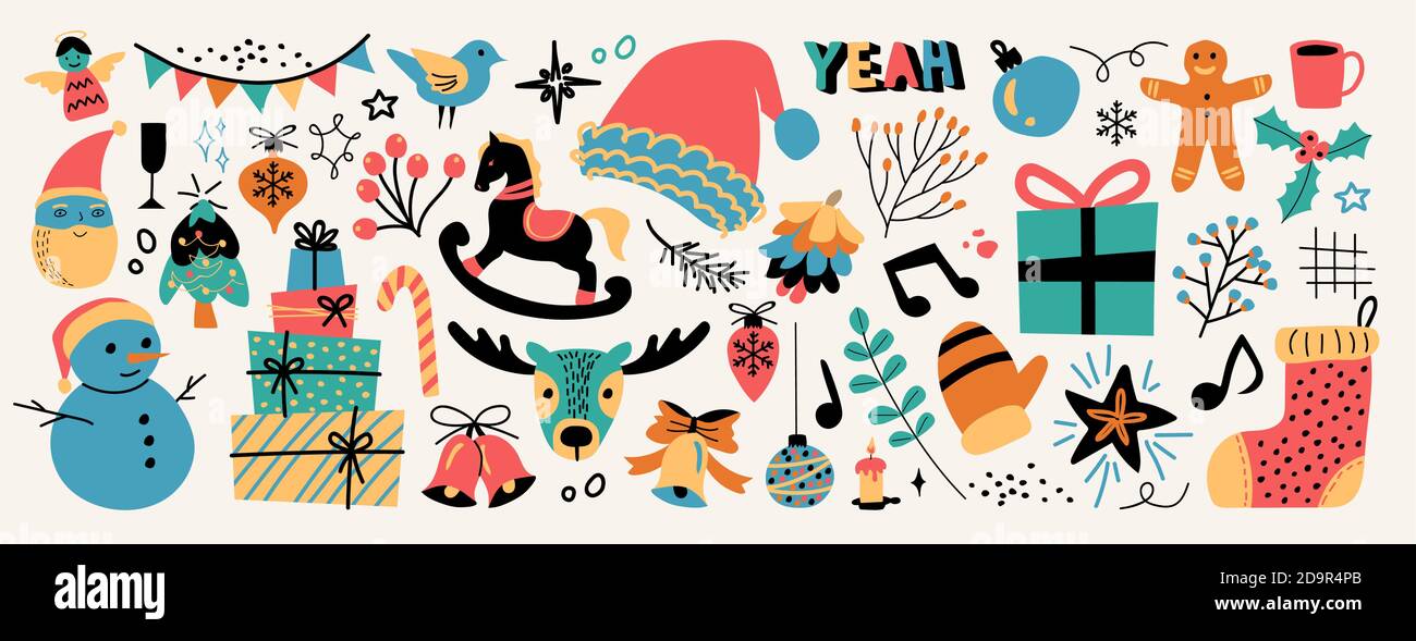 Modern abstract elements set, minimal design, vector illustration Stock ...