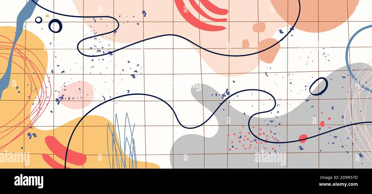 Modern abstract elements set, minimal design, vector illustration Stock ...