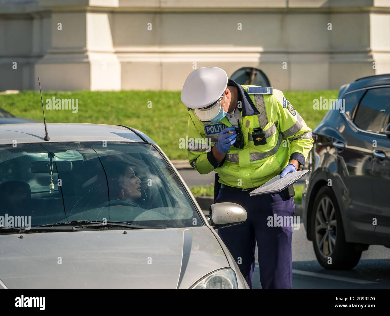 Female Police Writing Ticket