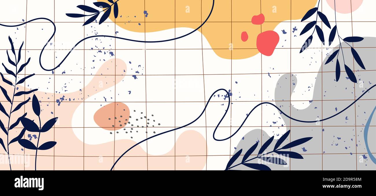 Modern abstract elements set, minimal design, vector illustration Stock ...