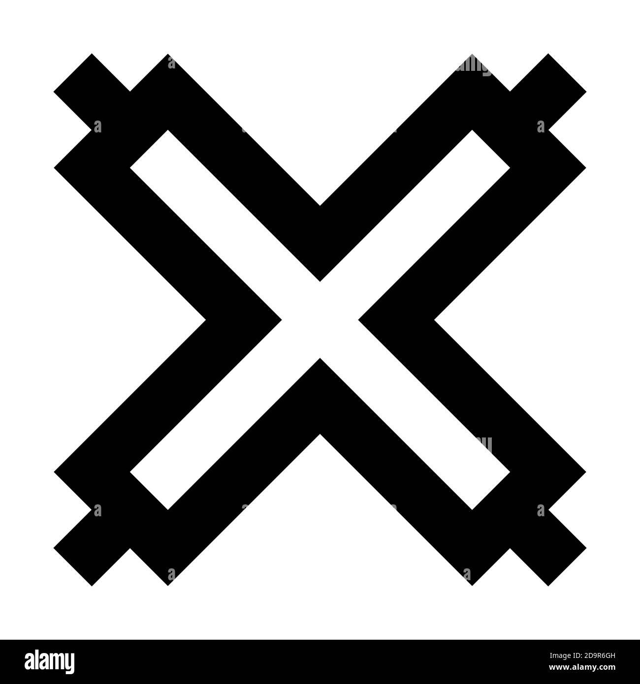 Aban adinkra african symbol of strengh and authority Stock Photo - Alamy