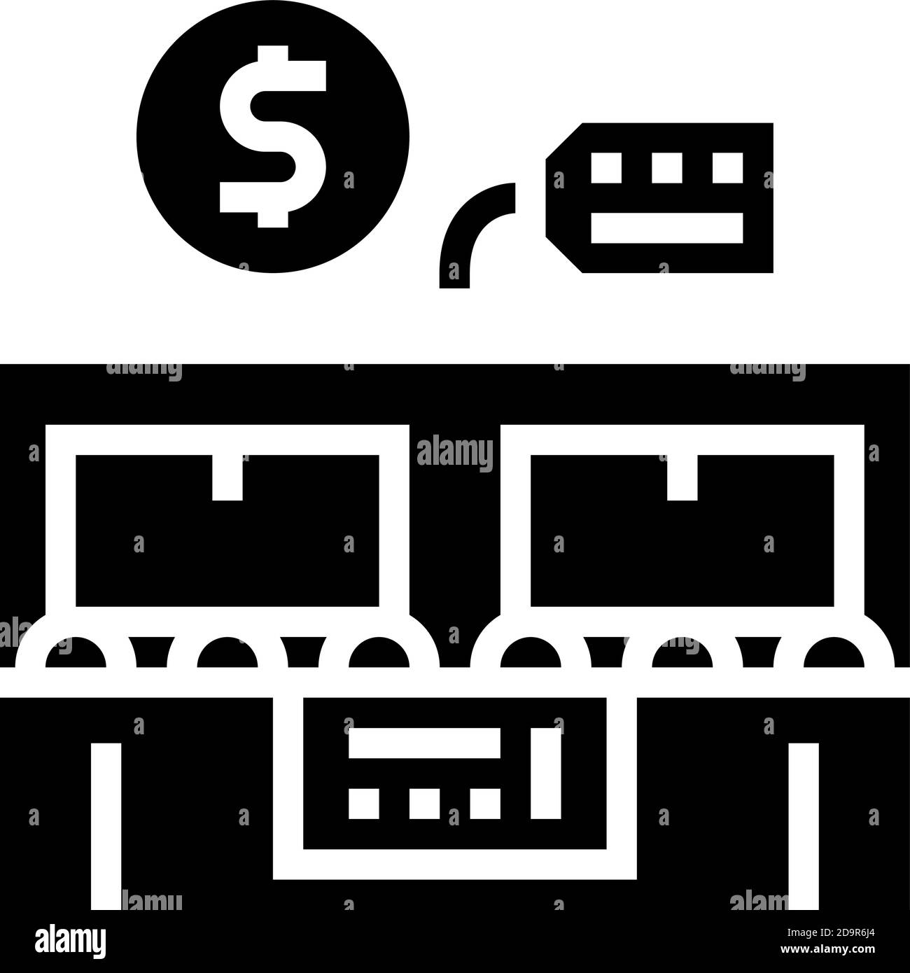 Computer class rental icon Black and White Stock Photos & Images - Alamy