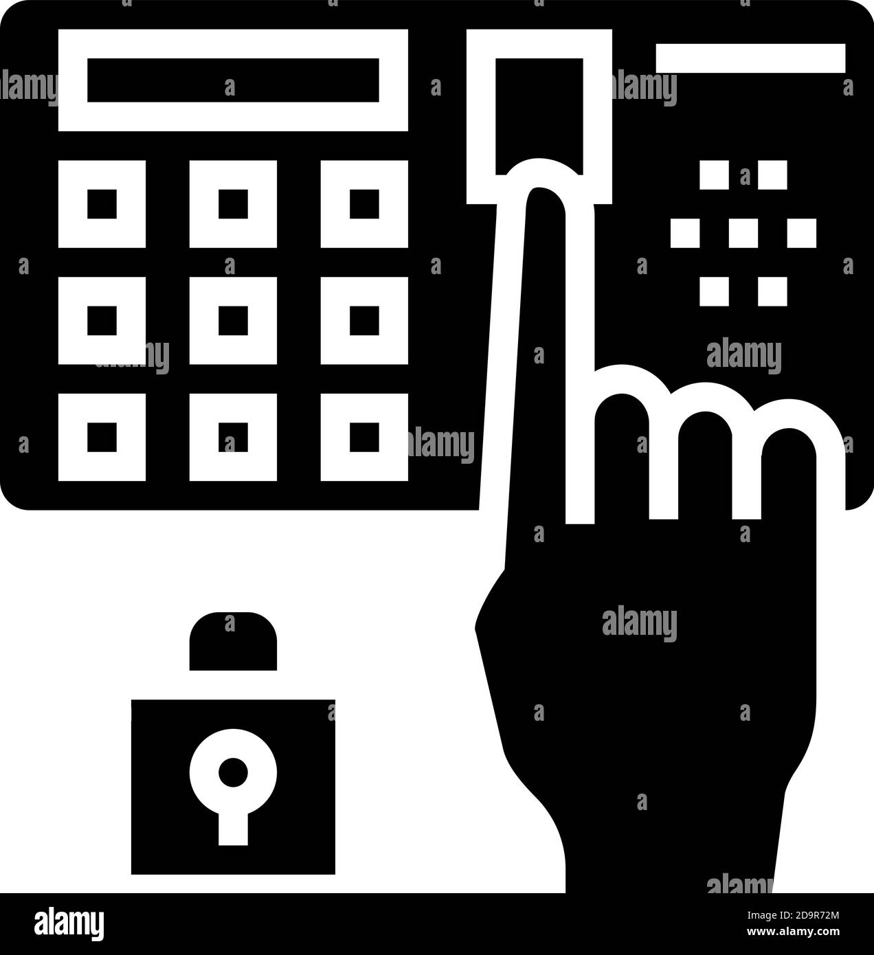Password entry safe device Cut Out Stock Images & Pictures - Alamy