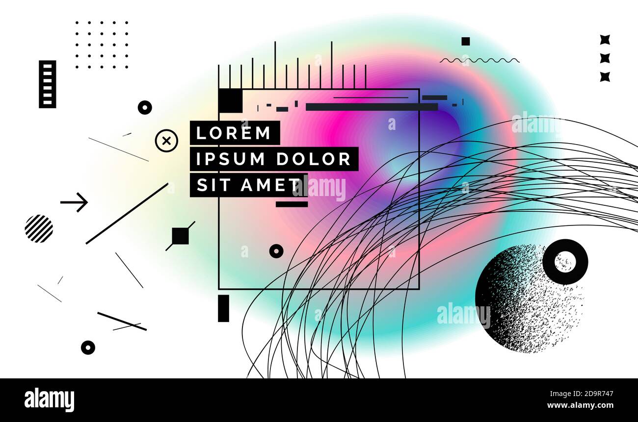 Modern abstract cover, minimal cover design. Colorful geometric ...