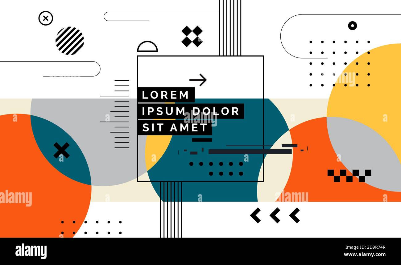 Modern abstract cover, minimal cover design. Colorful geometric ...