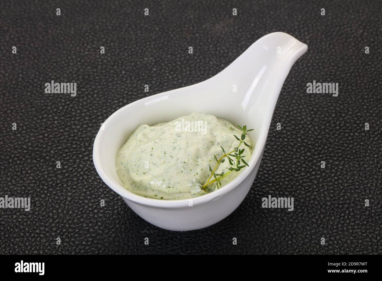 Cottage cream snack with herbs and garlic Stock Photo - Alamy