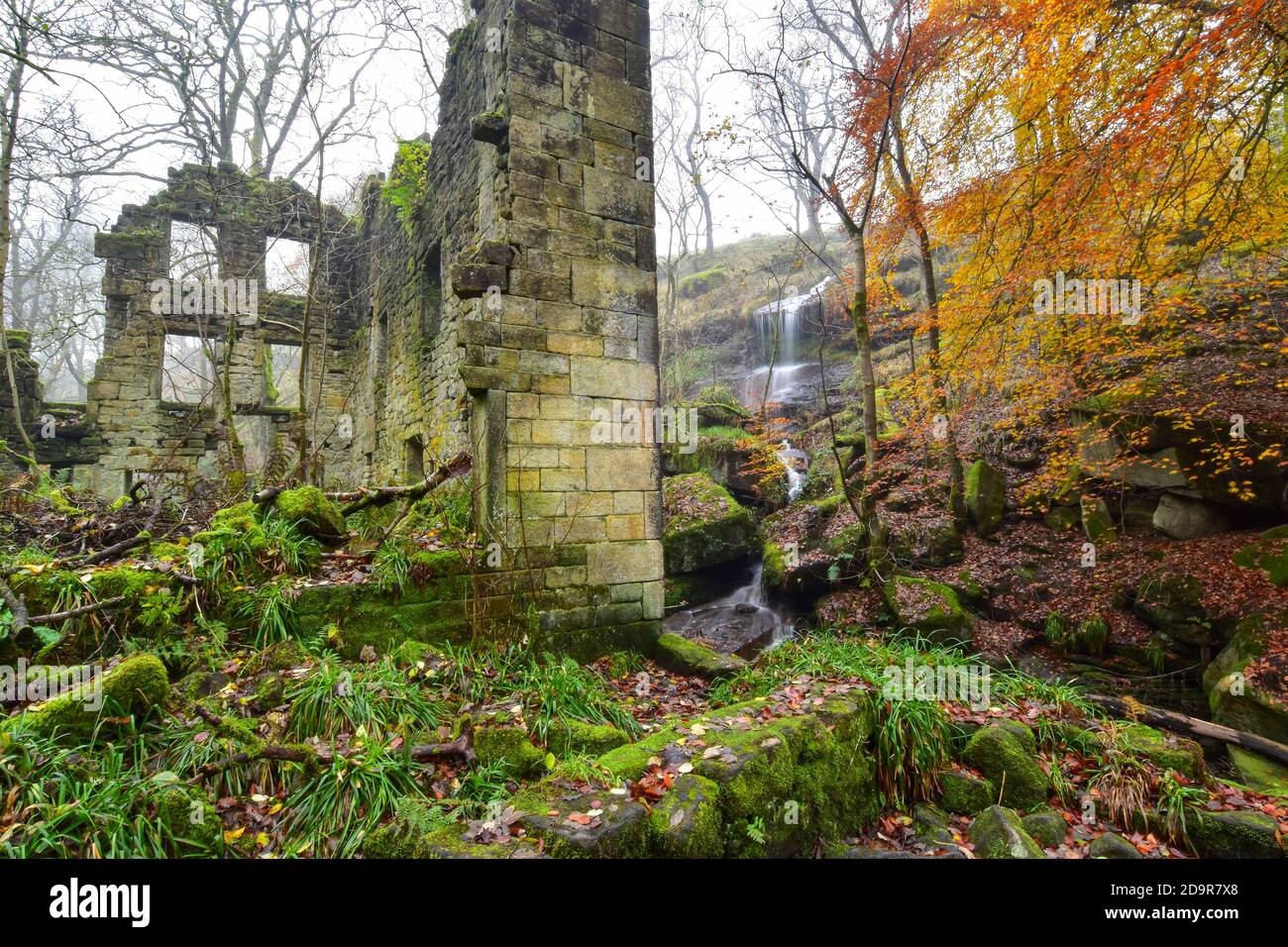 Staups Mill, Jumble Hole Clough, Calderdale, West Yorkshire Stock Photo ...