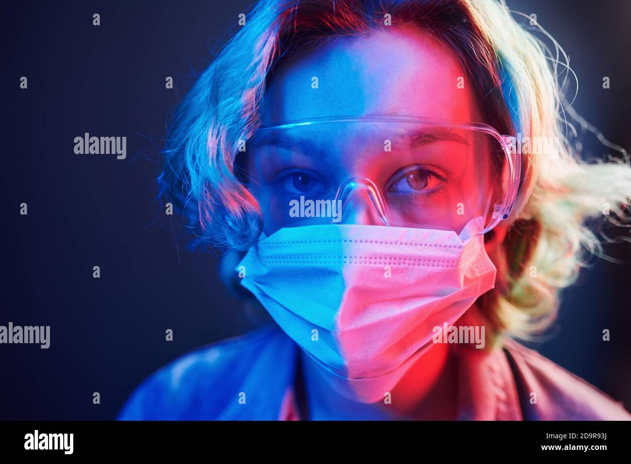 Portrait girl in red glasses hi-res stock photography and images - Alamy