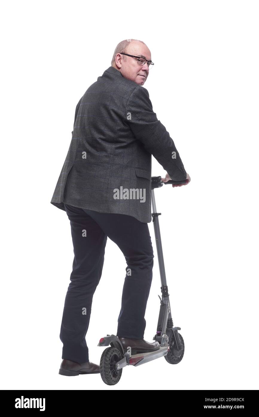 Delivery scooter rear view hi-res stock photography and images - Alamy