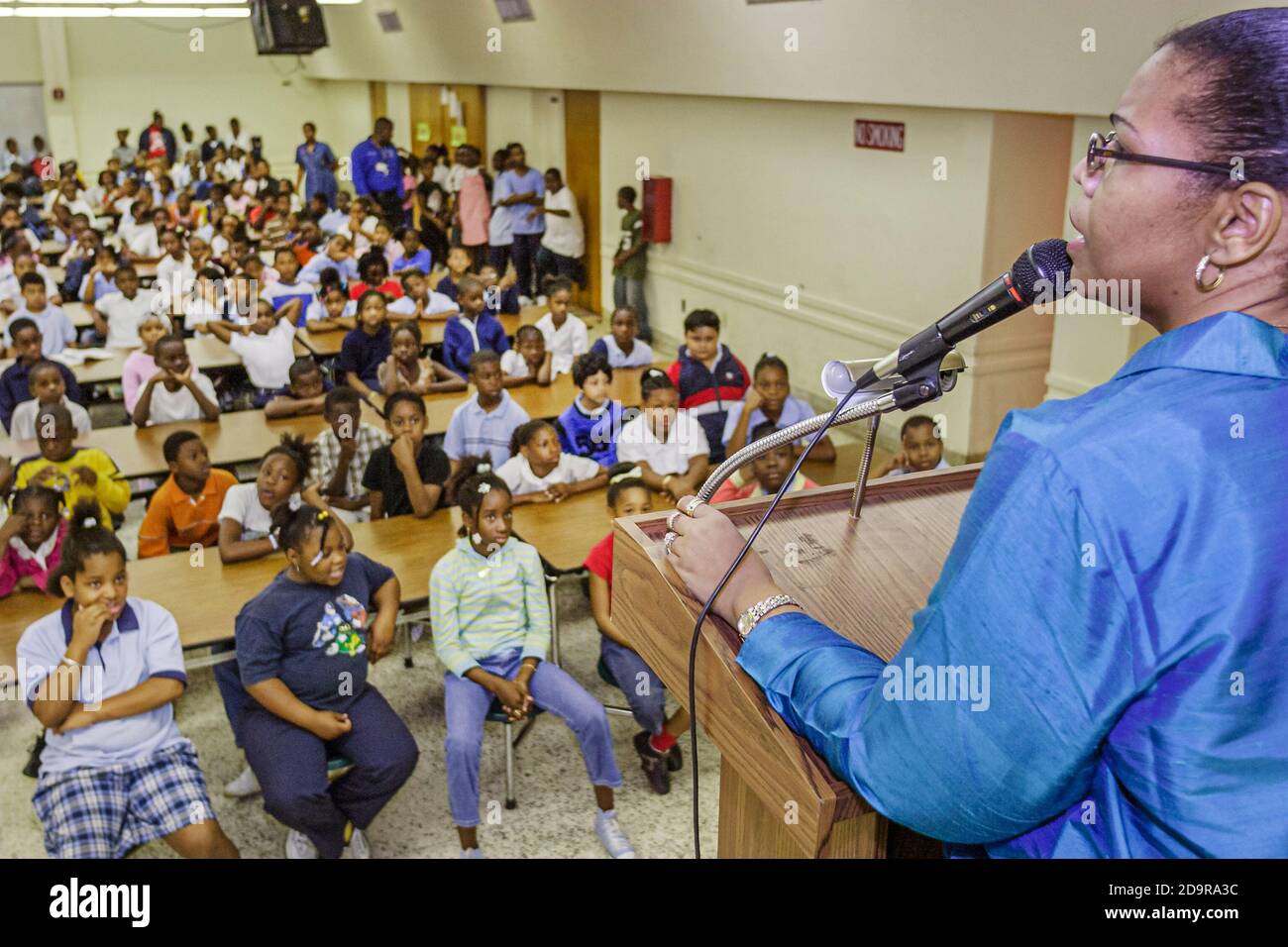 Student Speaking Into Microphone High Resolution Stock Photography and ...