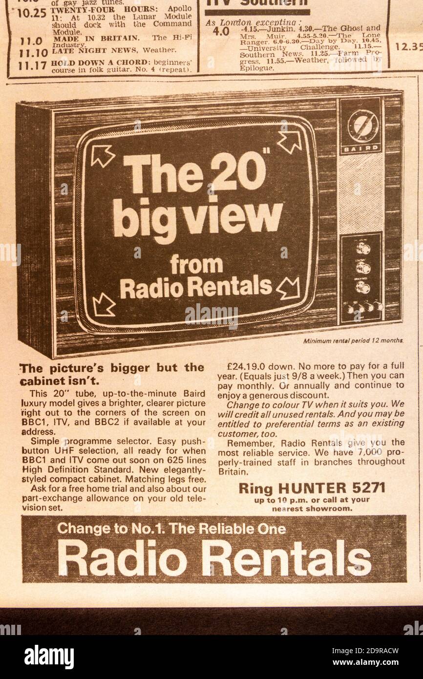 1960s radio ad hi-res stock photography and images - Alamy