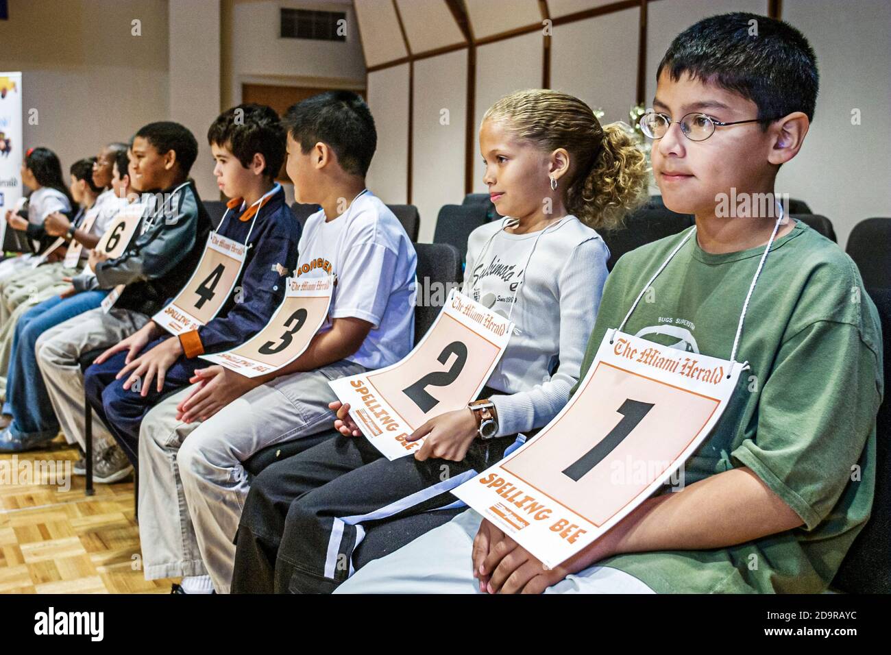 Miami Florida,Dade Monroe County Spelling Bee,annual event competition ...