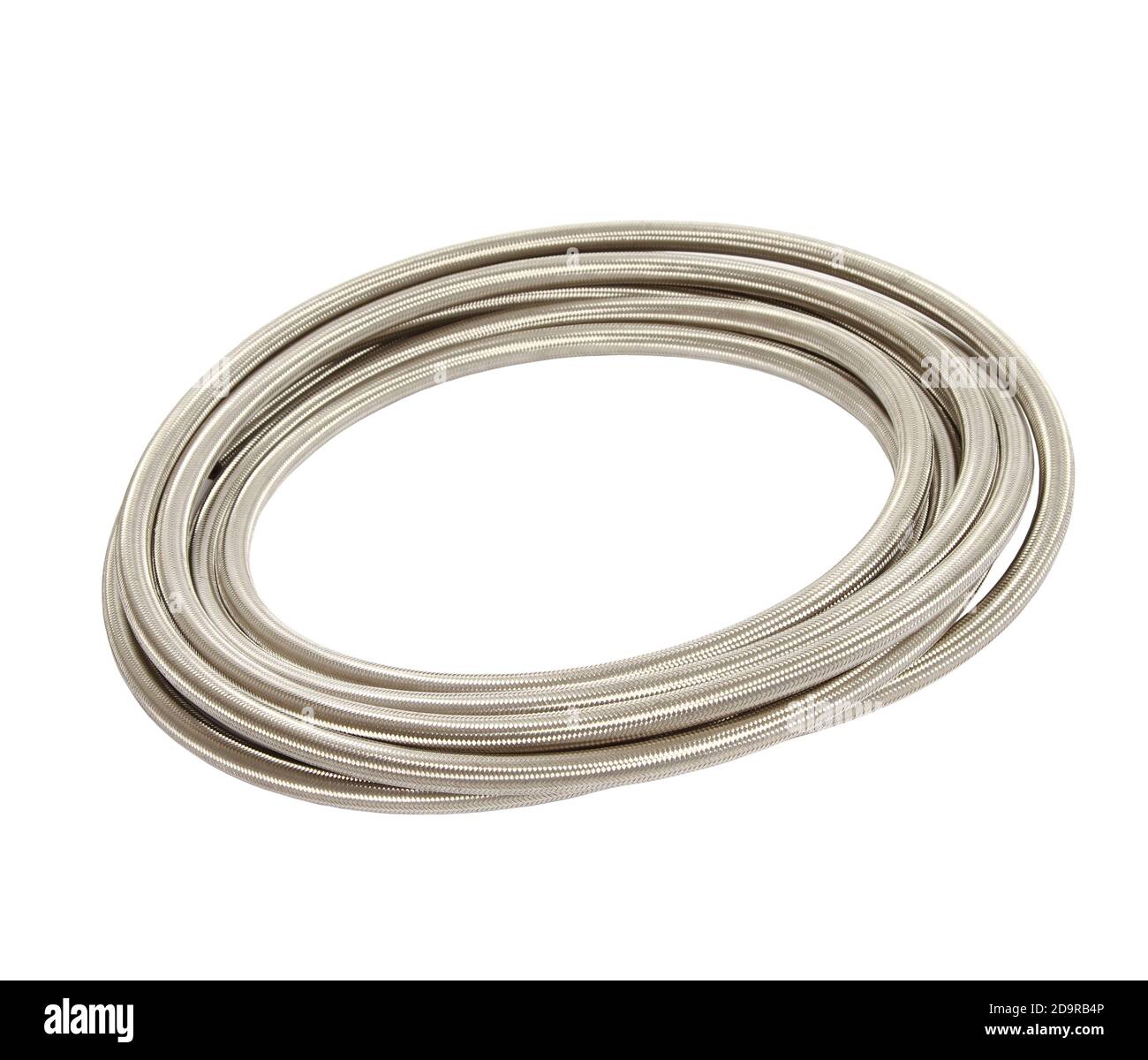 Closeup shot of a roll of cable wire isolated on white background Stock ...