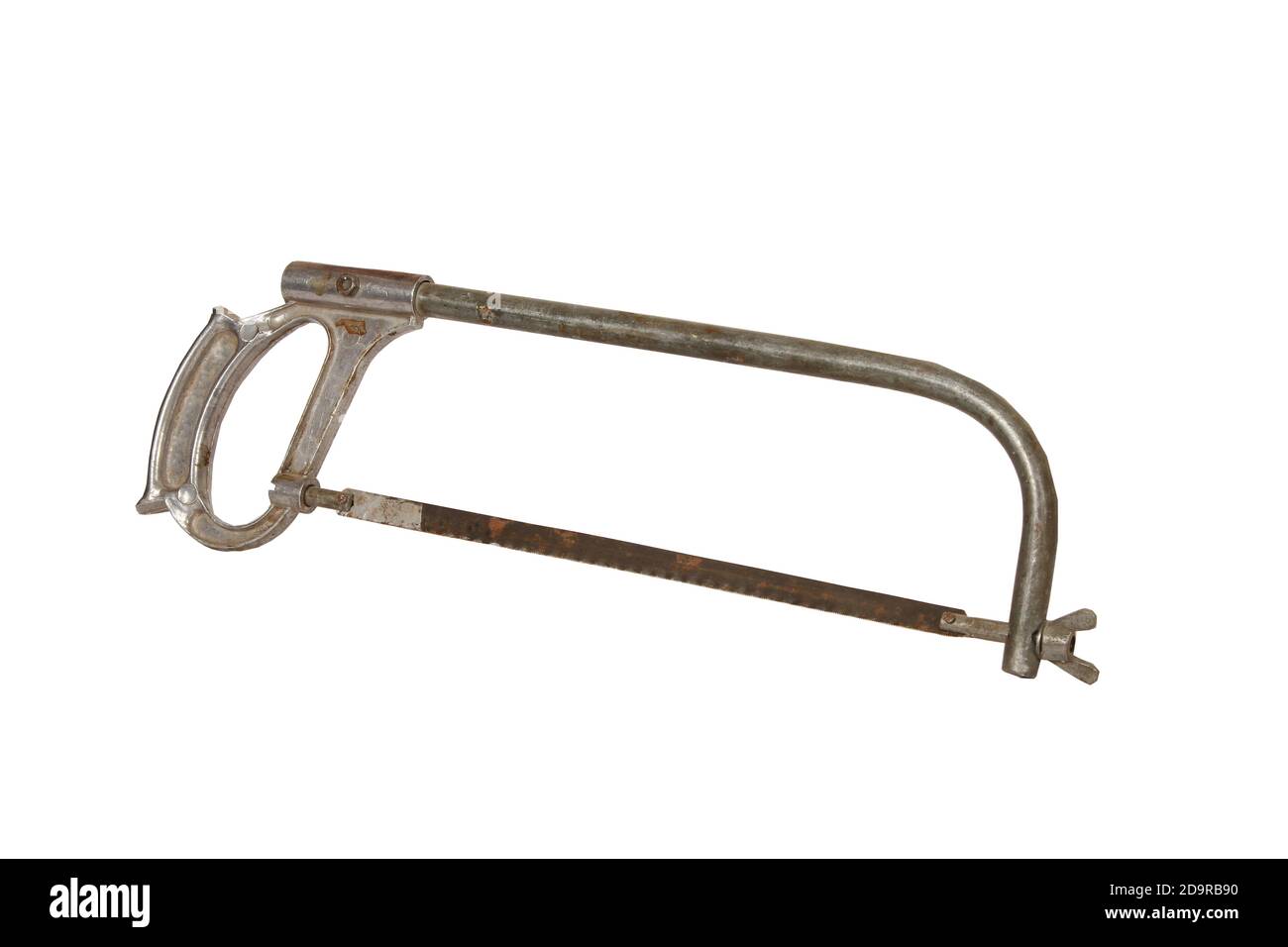 Closeup shot of an old hacksaw isolated on white background Stock Photo ...