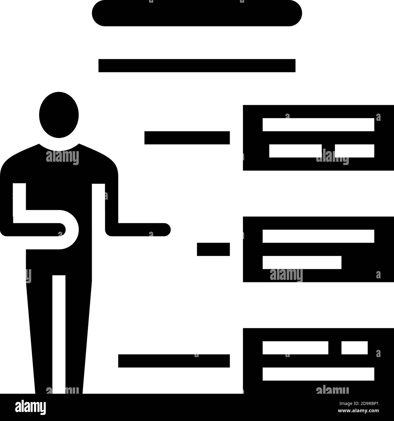 employee different characteristics glyph icon vector illustration Stock ...