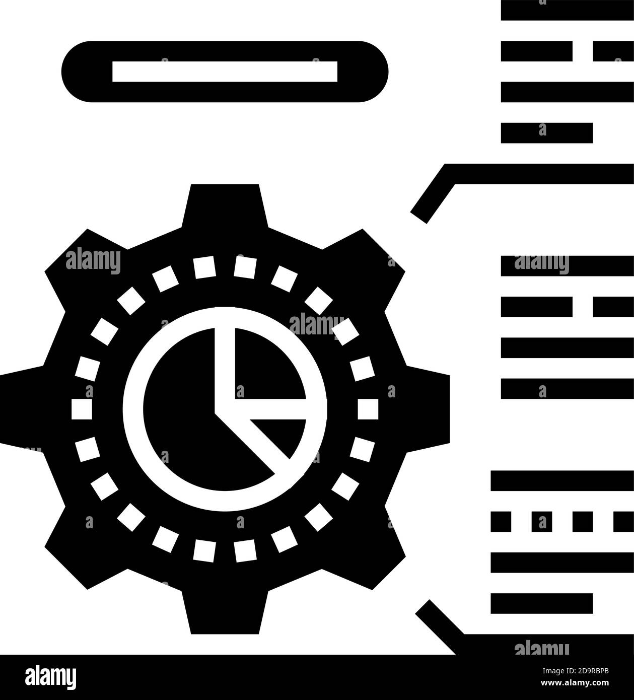 employee working process glyph icon vector illustration Stock Vector ...