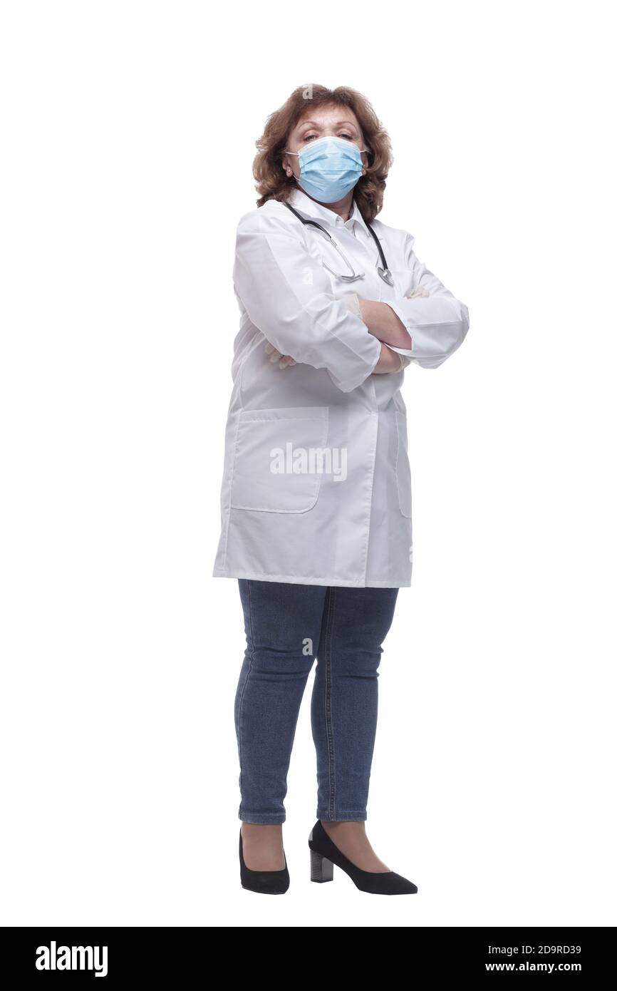 Doctor wearing full protective hi-res stock photography and images - Alamy