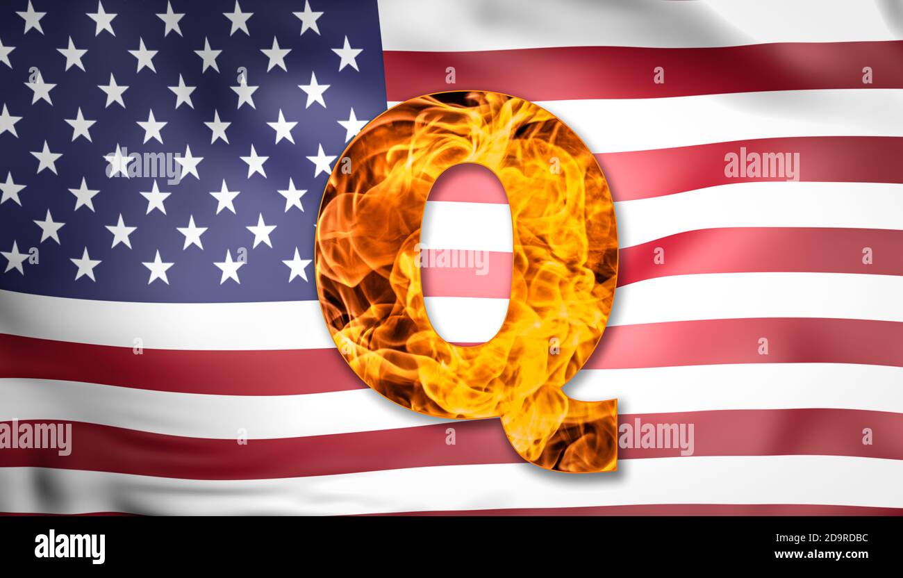 Q anon flag hi-res stock photography and images - Alamy