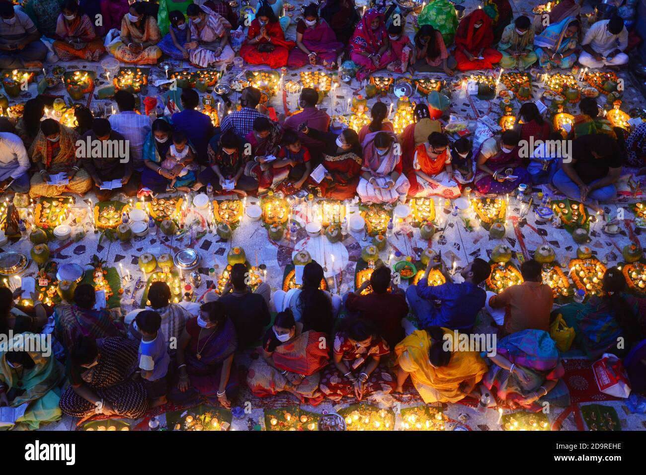 Devotees offer prayers at the Shri Shri Lokanath Brahmachari Ashram ...