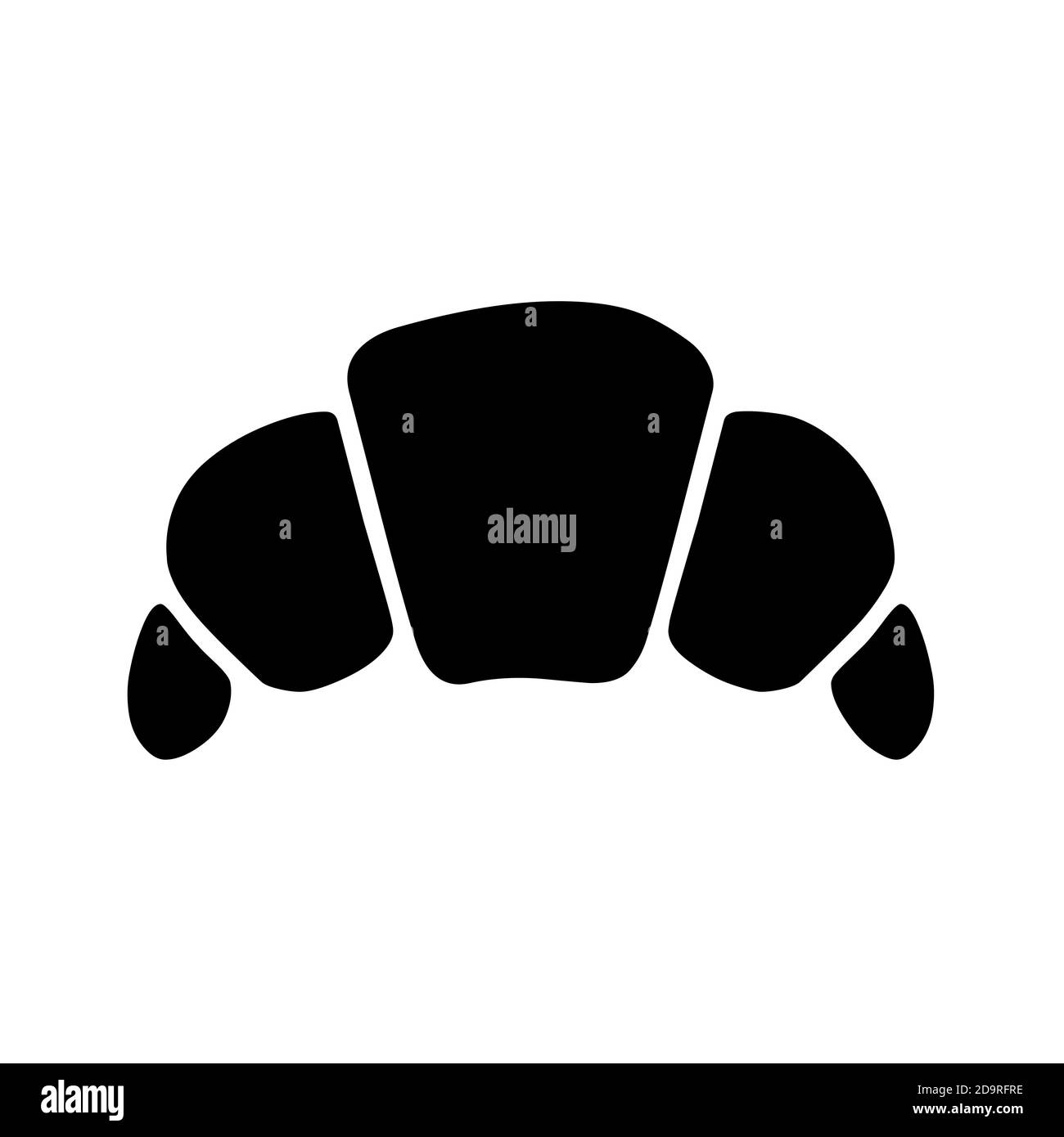 Croissant symbol icon Stock Photo - Alamy