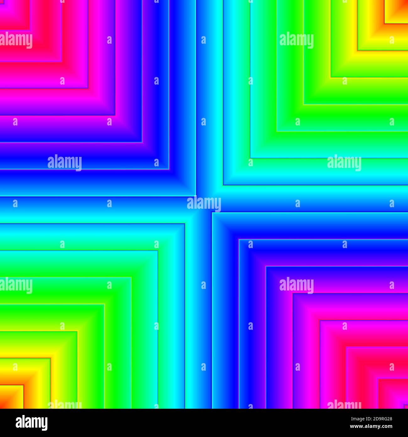 Rainbow coloured pattern design made with the help of graphics editing ...