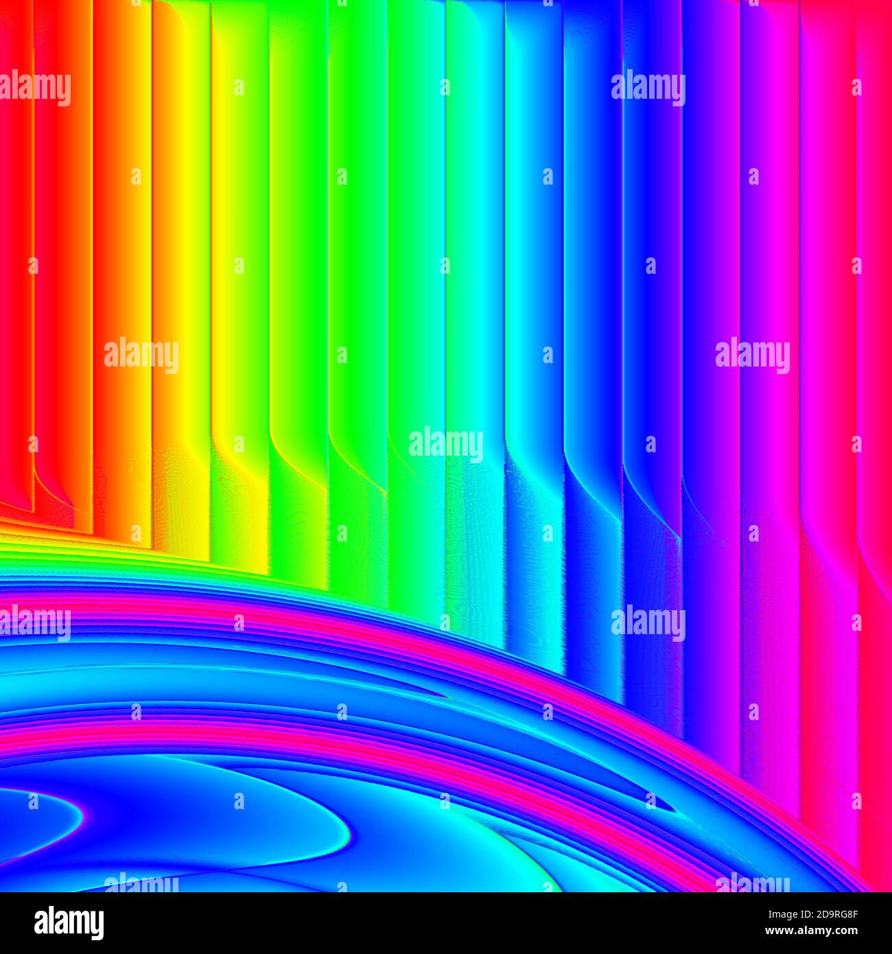 Rainbow coloured pattern design made with the help of graphics editing ...