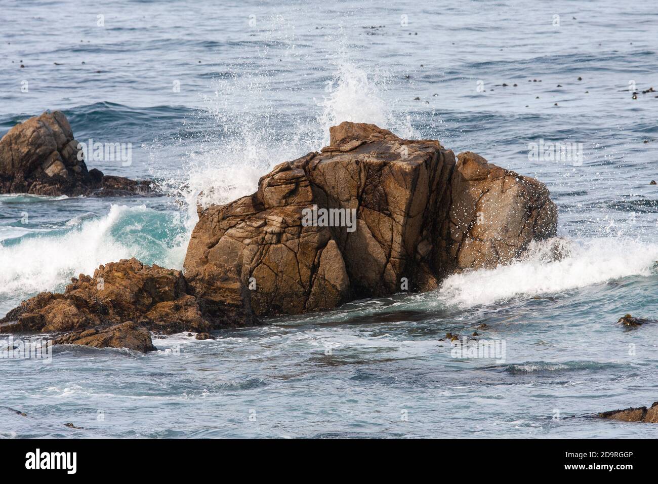 Waves on the Pacific ocean coast, in Carmel, California Stock Photo - Alamy