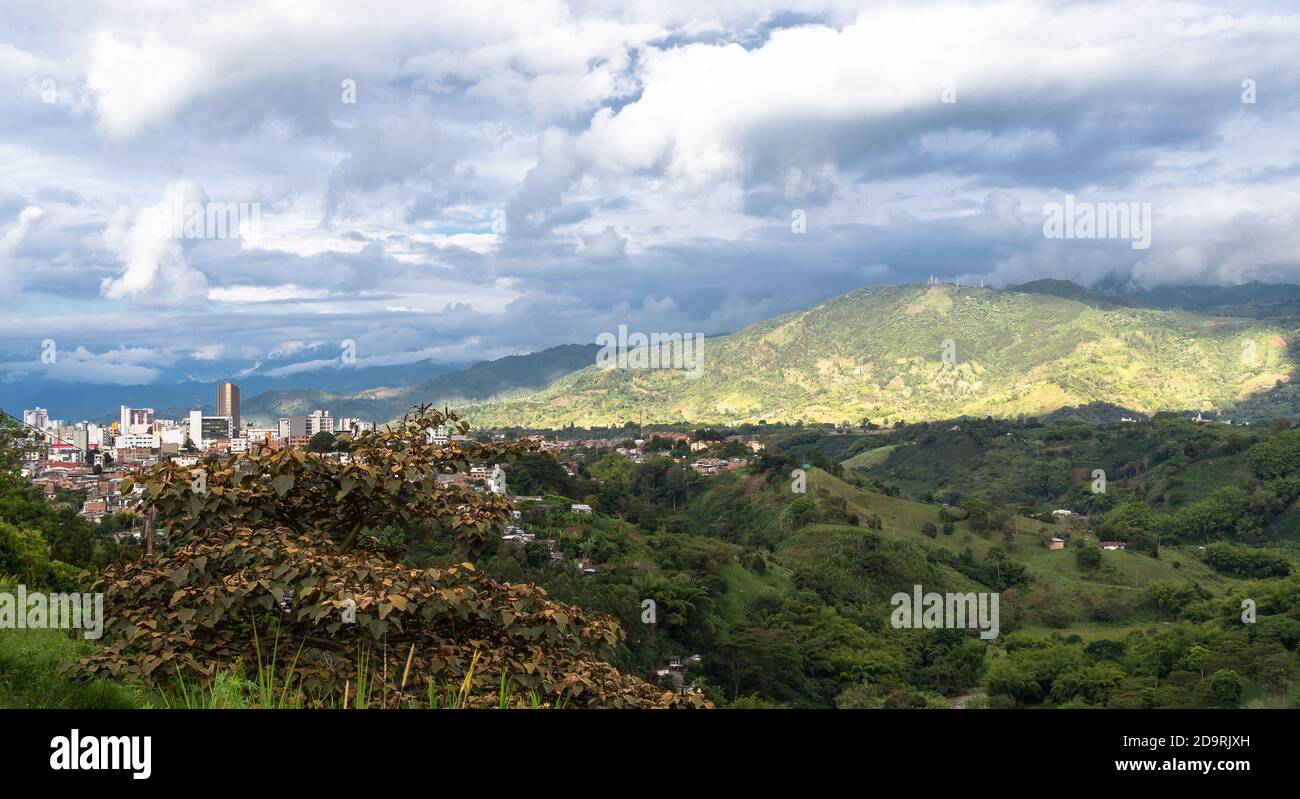 beautiful landscapes of Quindio in Colombia, coffee zone Stock Photo ...