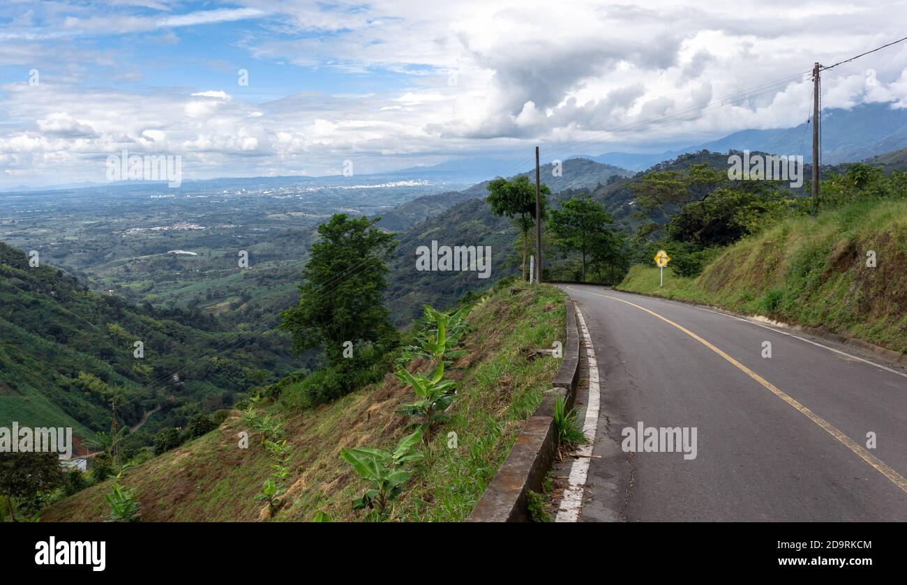 beautiful landscapes of Quindio in Colombia, coffee zone Stock Photo ...