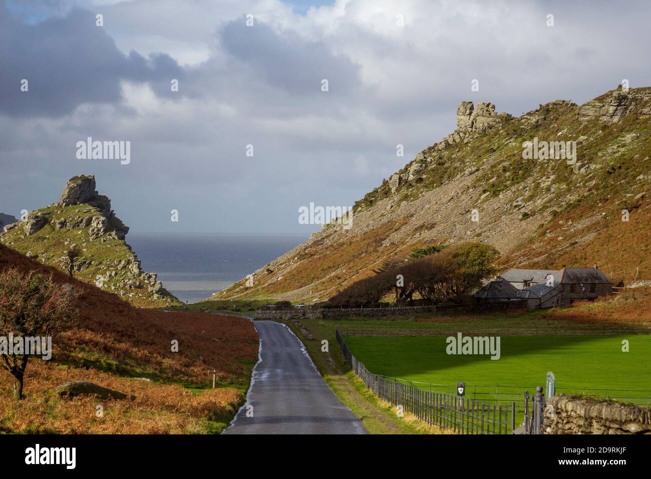 England, Devon, Lynton, Valley of the Rocks Stock Photo - Alamy
