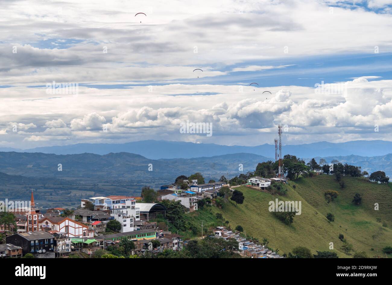 beautiful landscapes of Quindio in Colombia, coffee zone Stock Photo ...
