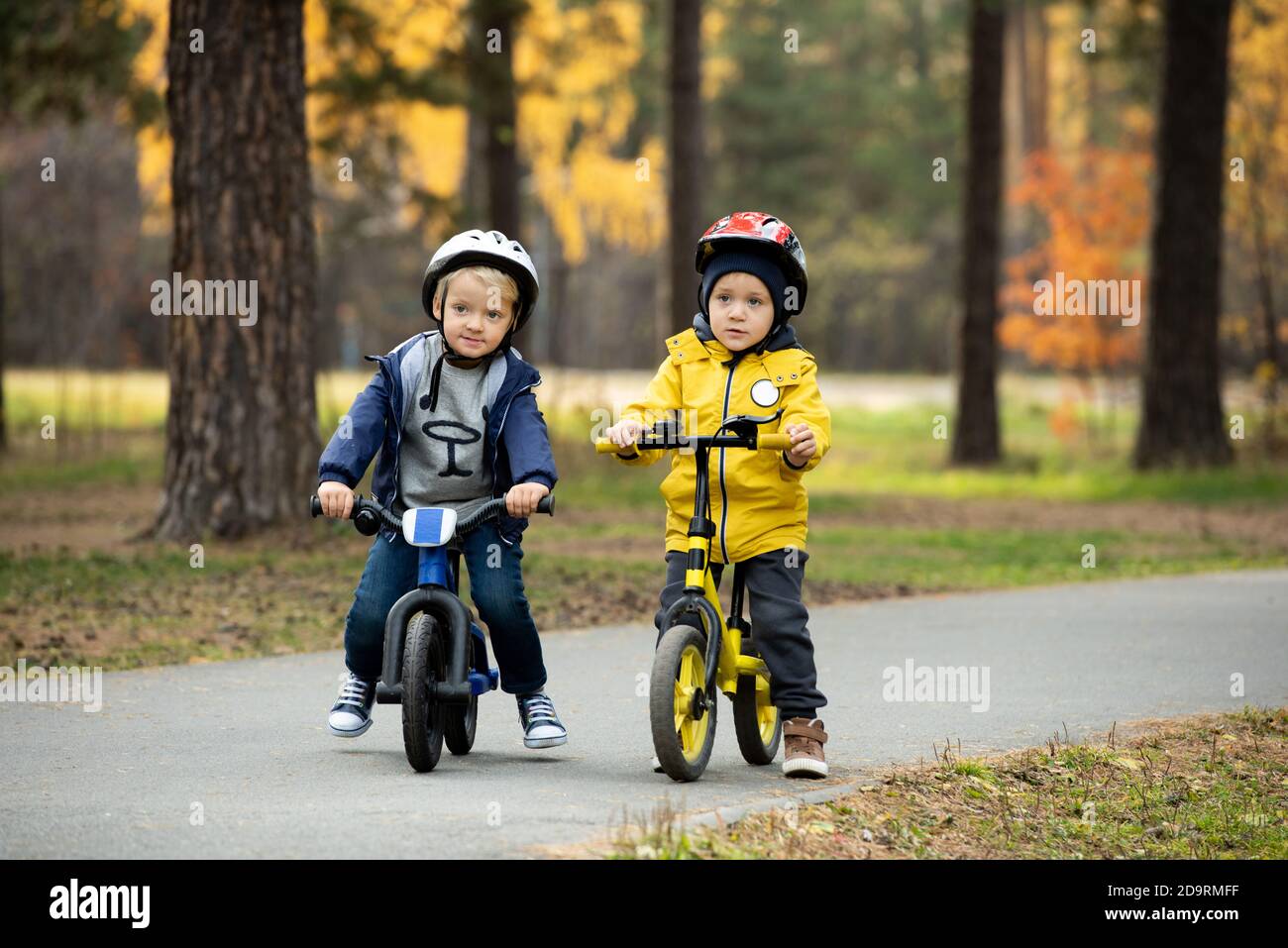 Two Boys On Bikes High Resolution Stock Photography and Images - Alamy