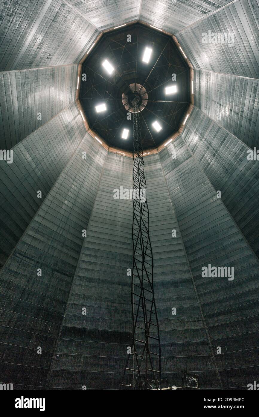 Ancient gasometer in Brescia in northern Italy Stock Photo - Alamy