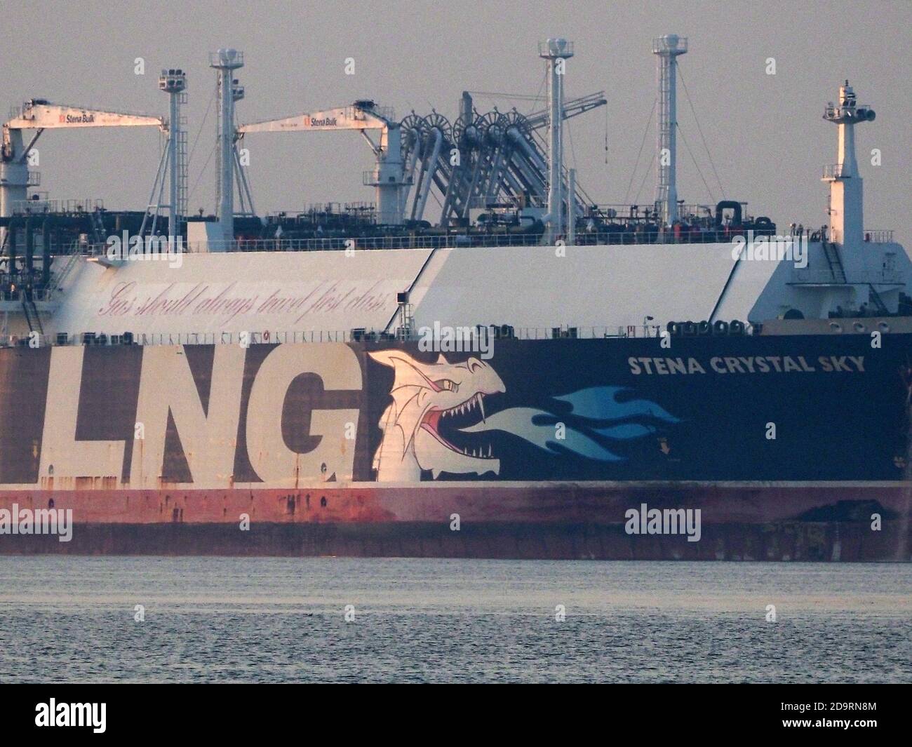 Queenborough, Kent, UK. 7th November, 2020. Distinctive LNG ship Stena ...