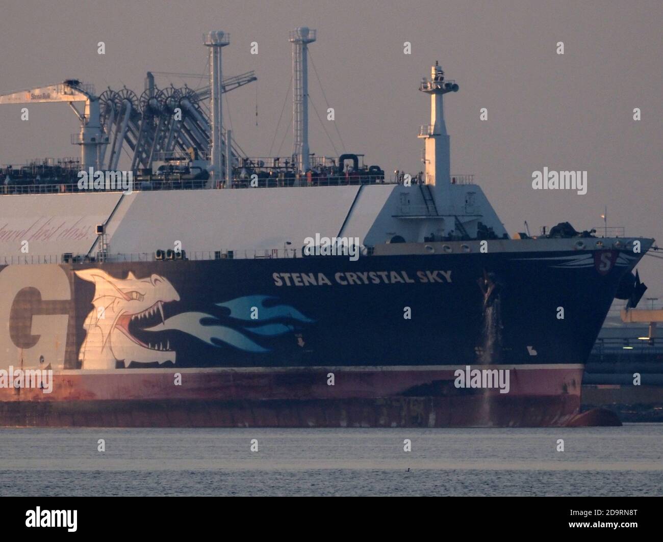 Queenborough, Kent, UK. 7th November, 2020. Distinctive LNG ship Stena ...