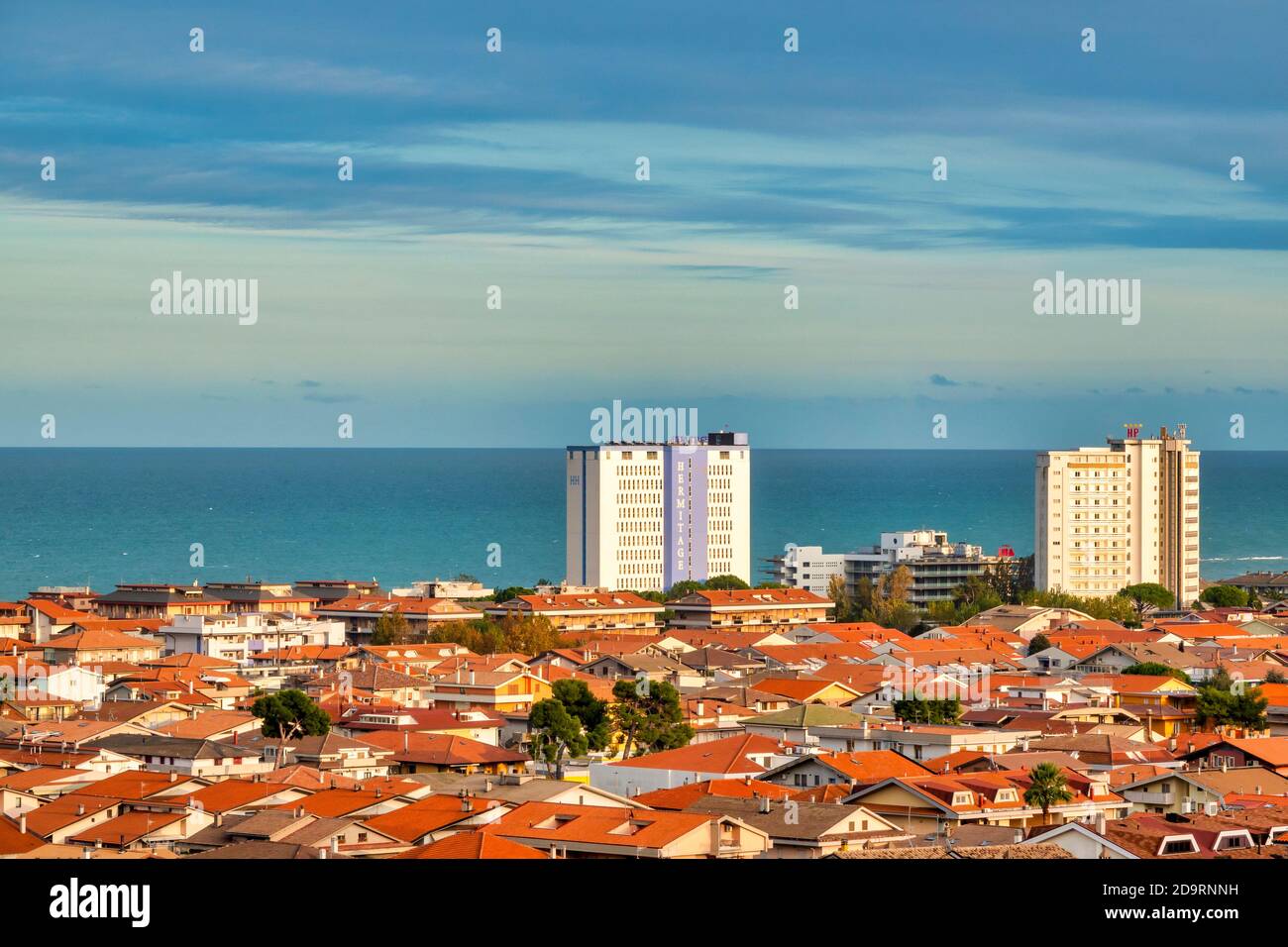 Panoramic view of Silvi Marina, Italy Stock Photo - Alamy