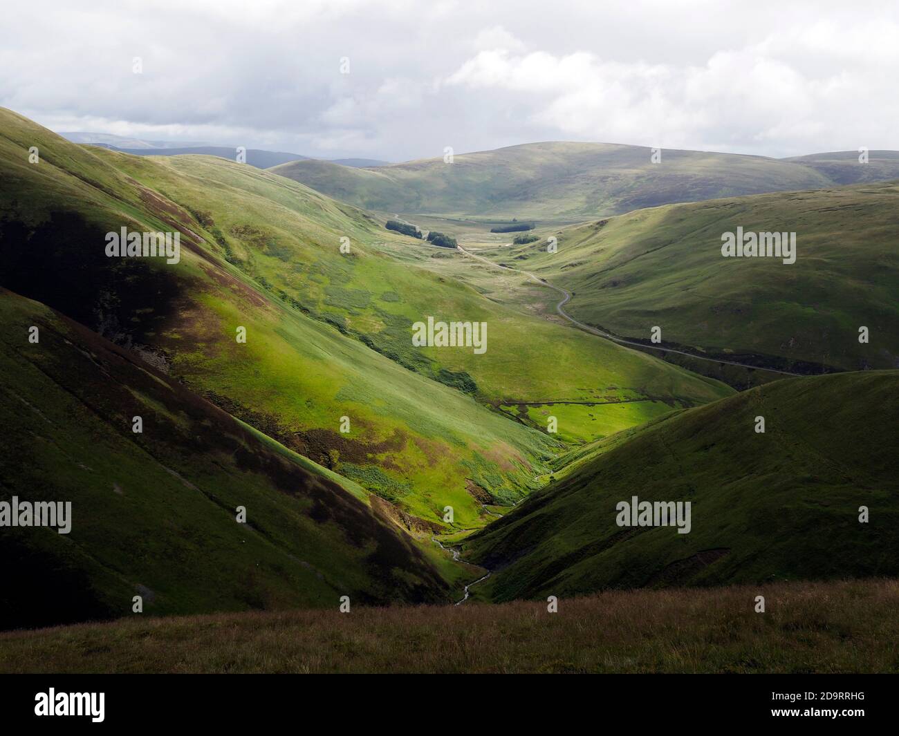Mennock pass from East Mount Lowther, Lowther hills near Wanlockhead ...