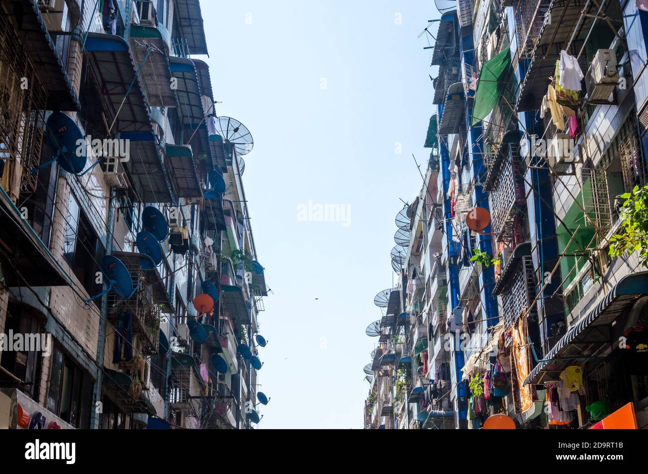 Buildings of Yangon, Myanmar Stock Photo - Alamy
