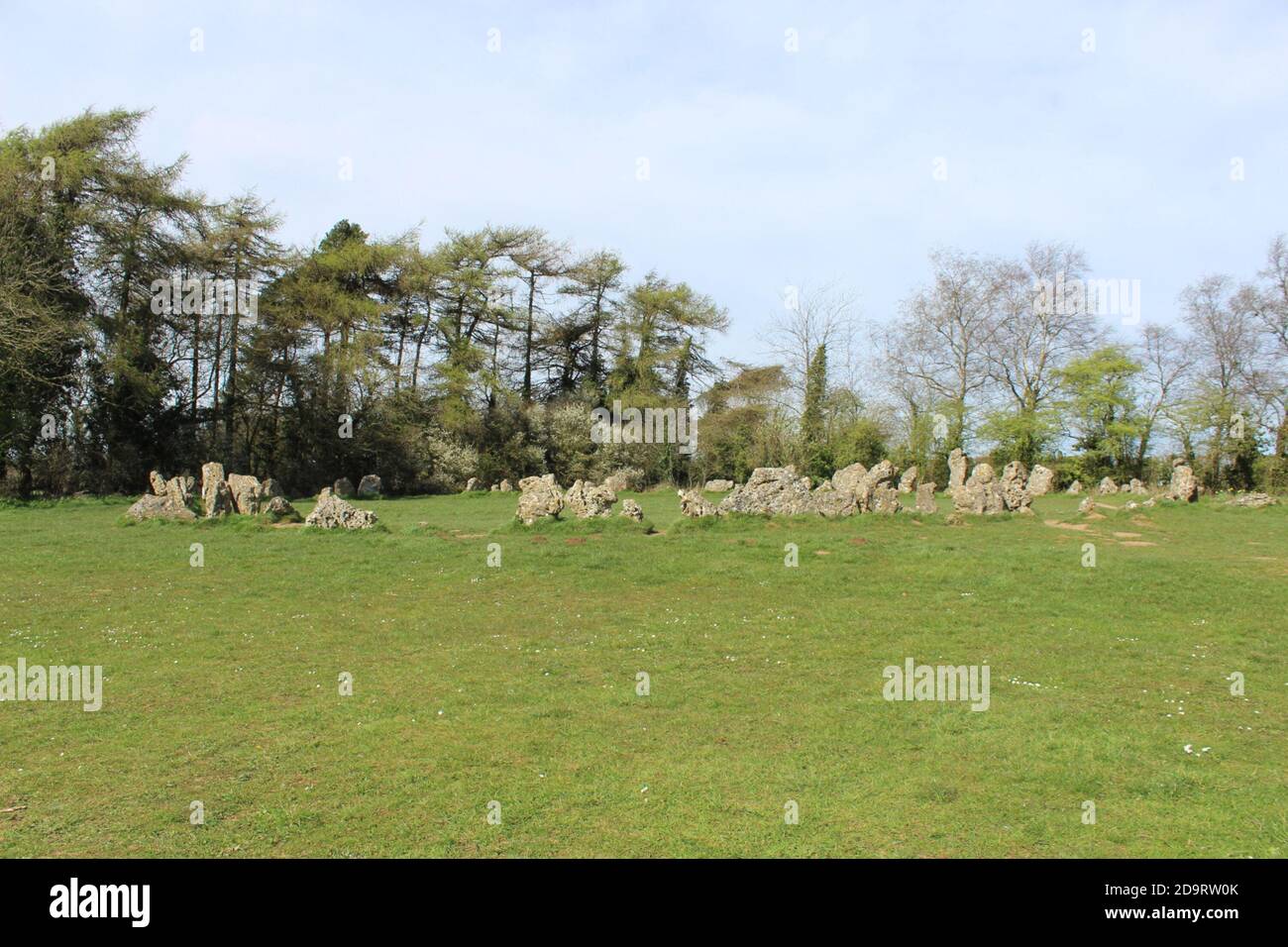 Rollright stone circle Stock Photo - Alamy