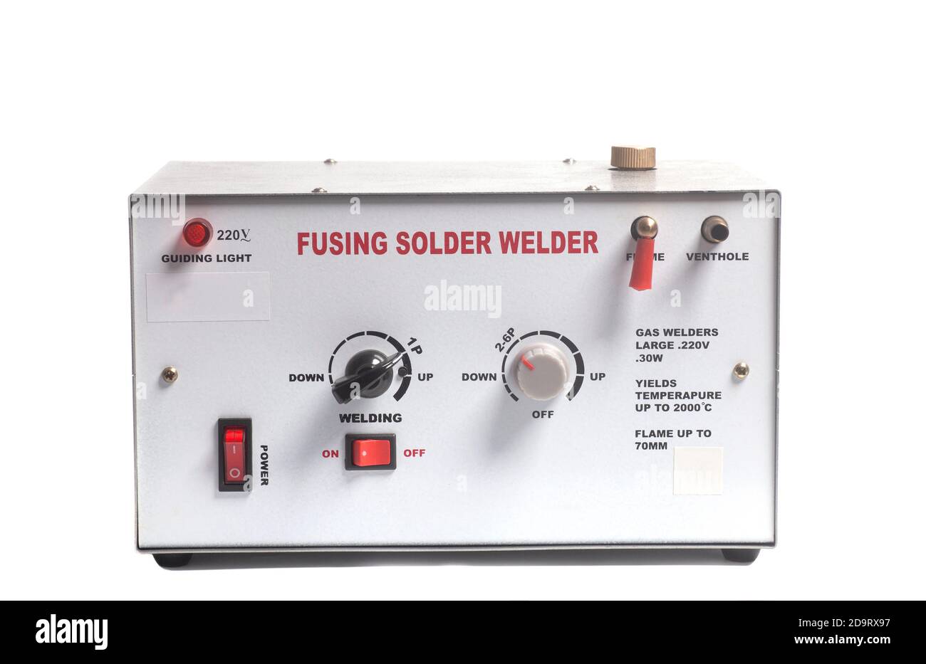 Fusing solder welder machine isolated on white background Stock Photo ...