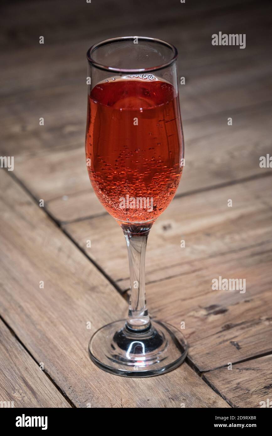 A glass of hard seltzer brewed at home Stock Photo - Alamy