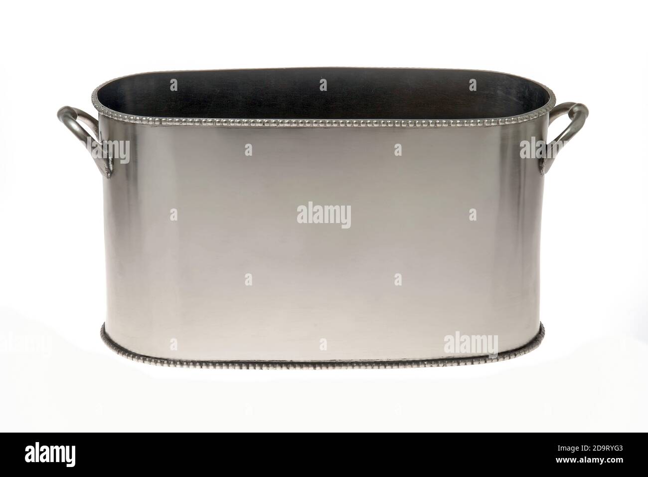 silver and tin pieces on white background Stock Photo - Alamy